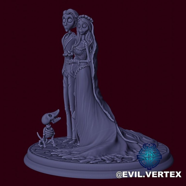 Desire FX 3d models | Corpse Bride Diorama – Emily and Victor – 3D ...