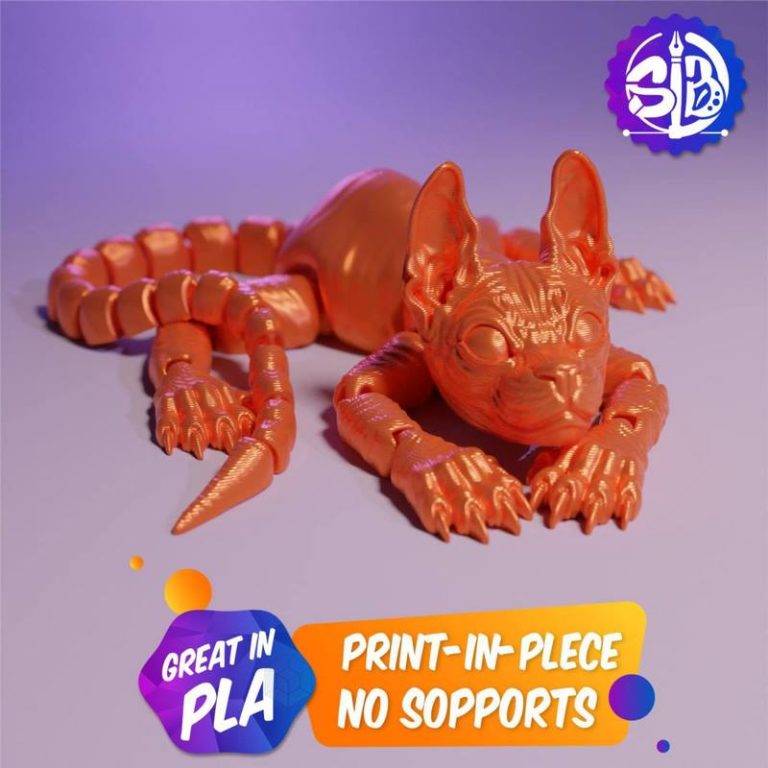 Desire FX 3d models | Gato flexi print in place – 3D Print Model