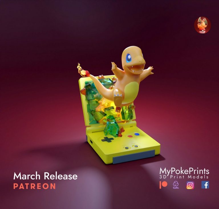 Desire FX 3d models | MyPokePrints – Video Game Charmander – 3D Print Model