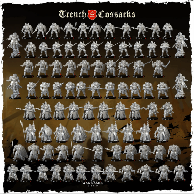 Desire FX 3d models | Wargames Crew – Trench Cossacks – 3D Print Model