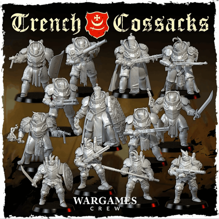 Desire FX 3d models | Wargames Crew – Trench Cossacks – 3D Print Model