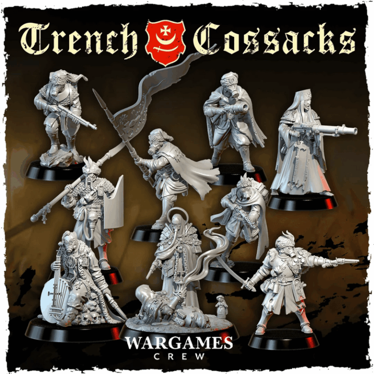 Desire FX 3d models | Wargames Crew – Trench Cossacks – 3D Print Model