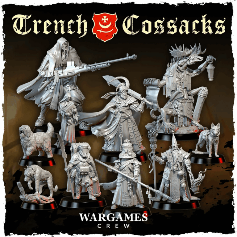 Desire FX 3d models | Wargames Crew – Trench Cossacks – 3D Print Model