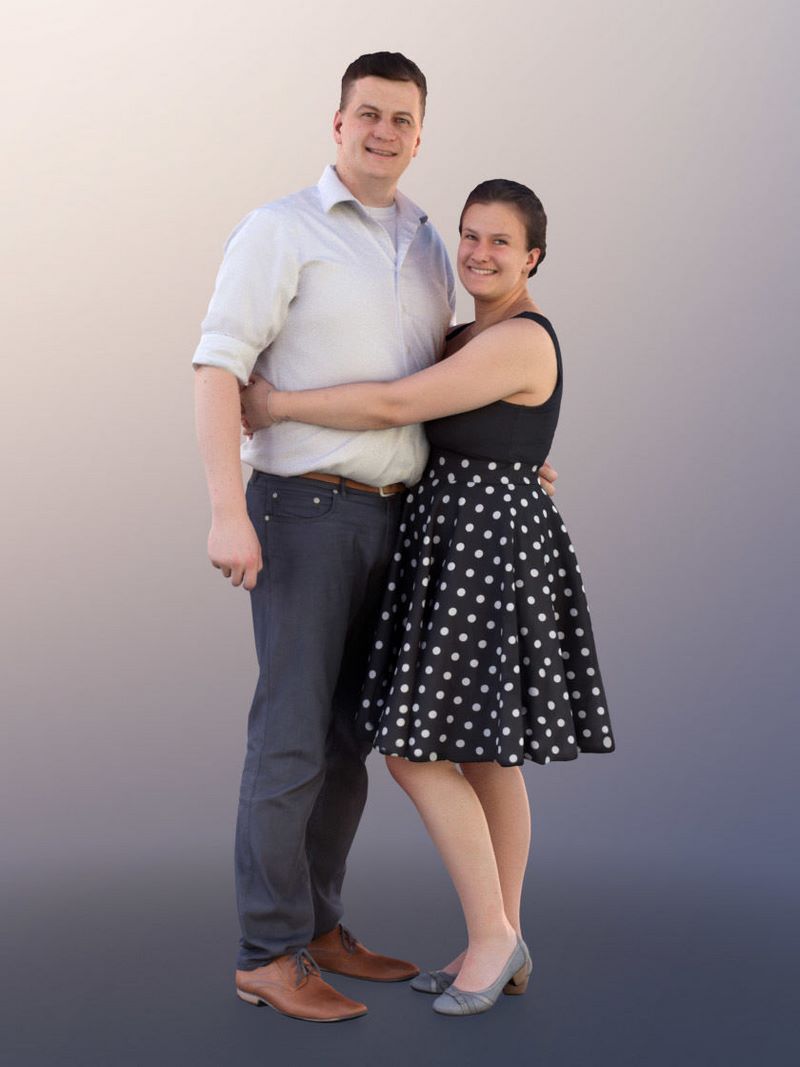 Desire FX 3d models | Couple Standing 3D model