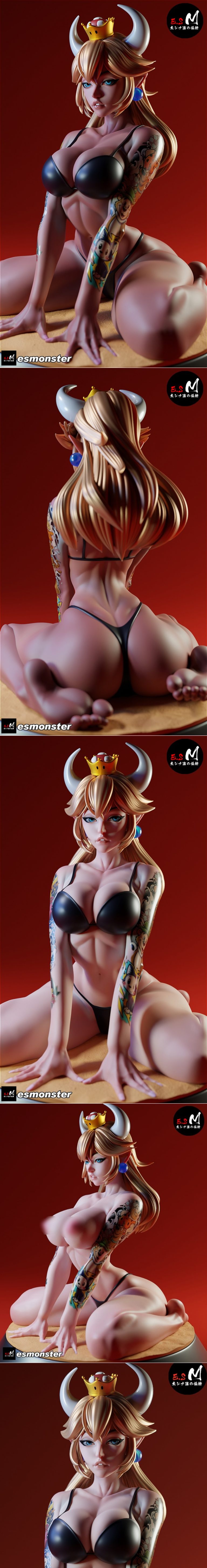 Desire FX 3d models | E.S Monster – Bowsette (Suntanned Ver.) – 3D ...