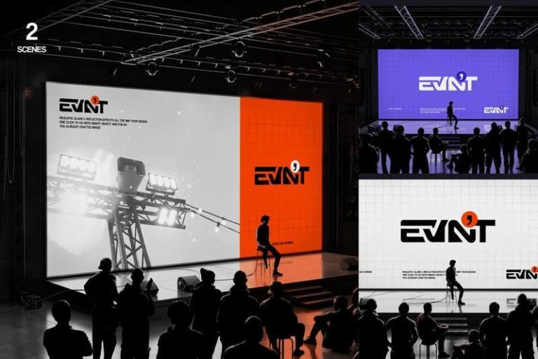 Desire FX 3d models | Event LED Screen Mockup Stage Presentation 6WXSTK5