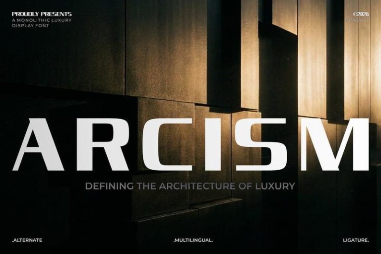 Desire FX 3d models | Arcism – Monolithic Luxury Display Typeface E6CNL3W