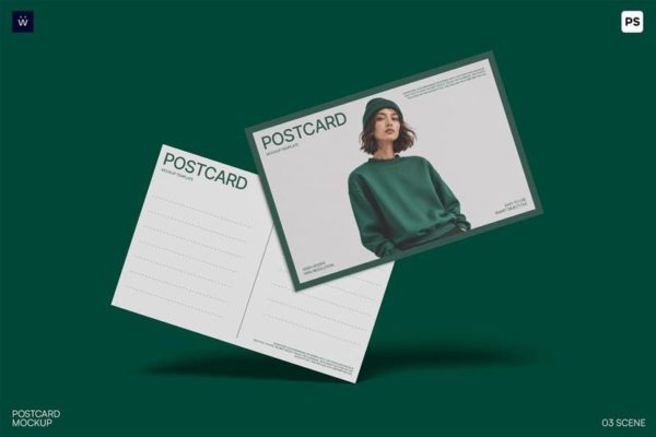 Desire FX 3d models | Postcard Mockup HLPXPH3