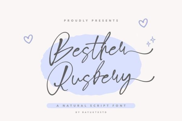Desire FX 3d models | Besther Rusbery – Natural Script Font Z5GFQ7H
